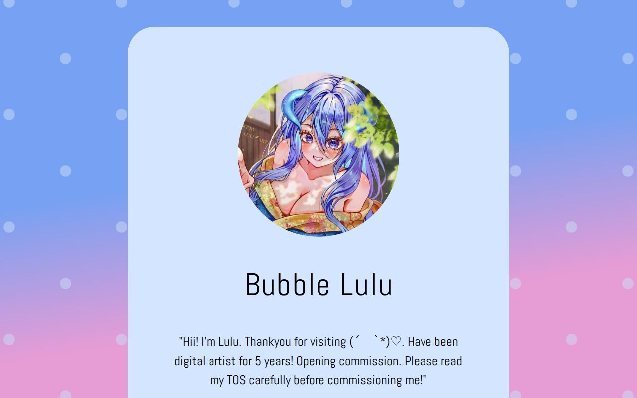 Bubble Lulu Card